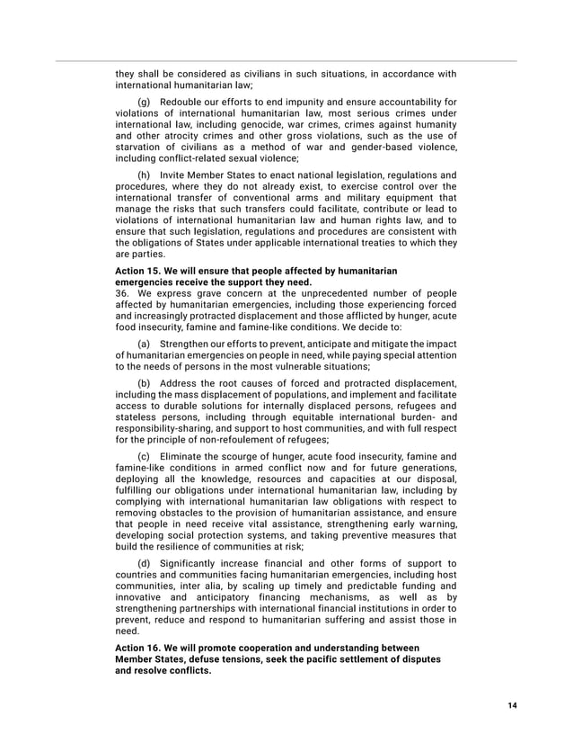 UN Summit of the Future : Pact for the Future | PDF