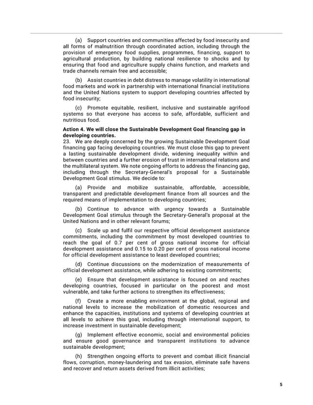 UN Summit of the Future : Pact for the Future | PDF