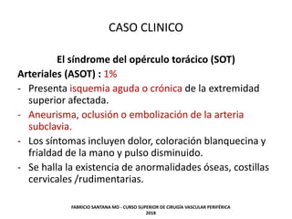 SINDROME DEL OPERCULO TORACICO MD SANTANA MENDOZA FABRICIO 2018 | PPT