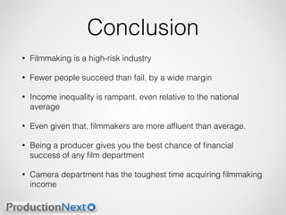 State of the Film Industry Part 2/7 - Economics of Filmmakers | PPT