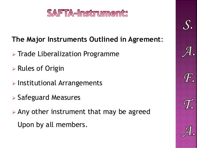 SAFTA - South Asian Free Trade Area