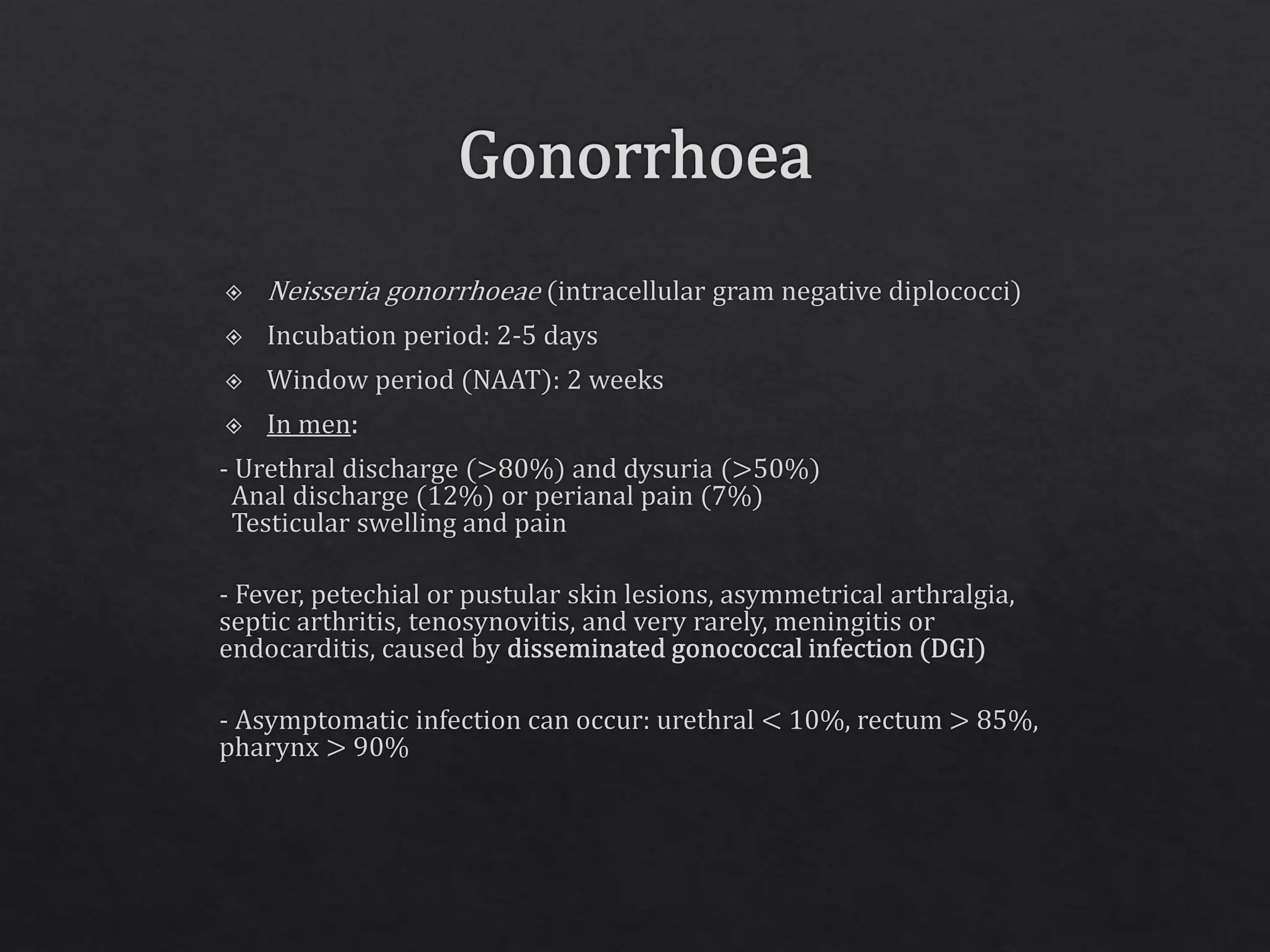 STD - Urethral Discharge In Males / Gonorrhea | PPT | Free Download