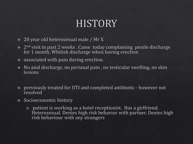 STD - Urethral Discharge In Males / Gonorrhea | PPTX