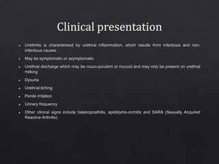 STD - Urethral Discharge In Males / Gonorrhea | PPTX