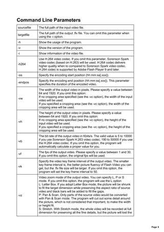 Sothink Video Encoder Engine for Adobe Flash (Linux Version) | PDF