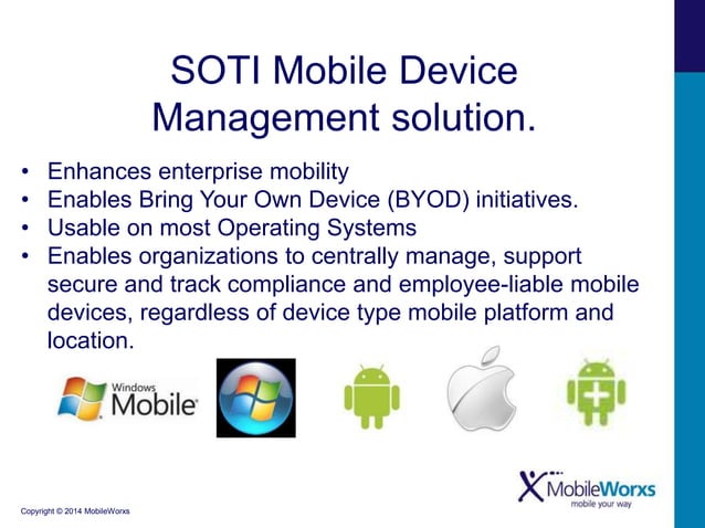 SOTI MobiControl | PPTX | Computing | Technology & Computing