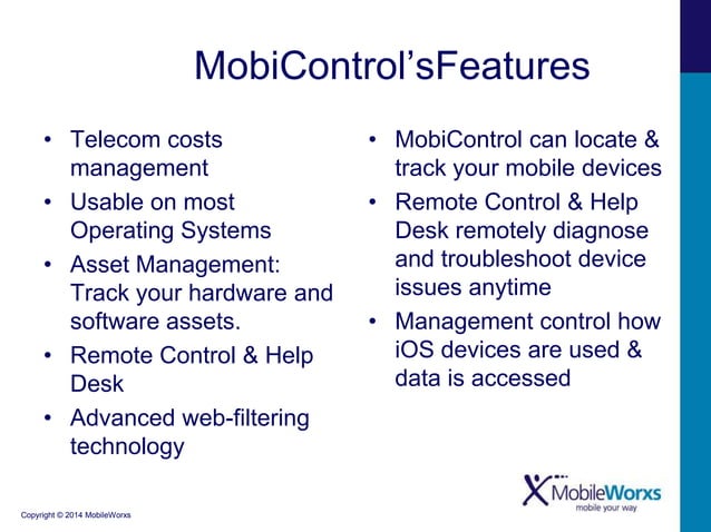 SOTI MobiControl | PPTX | Computing | Technology & Computing