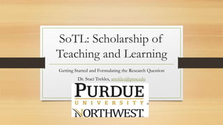 Introduction to SoTL Fall 2016 | PPTX