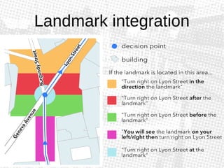 Automatic Enhancement of Pedestrian Route using extracted Landmarks ...