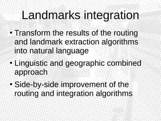 Automatic Enhancement of Pedestrian Route using extracted Landmarks from OSM | PDF | Technology ...