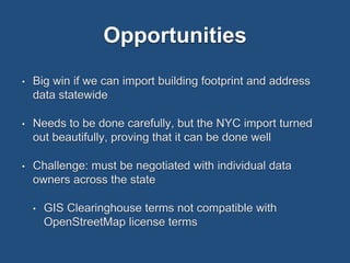 OpenStreetMap: State Of The Map New York 2015 | PPTX