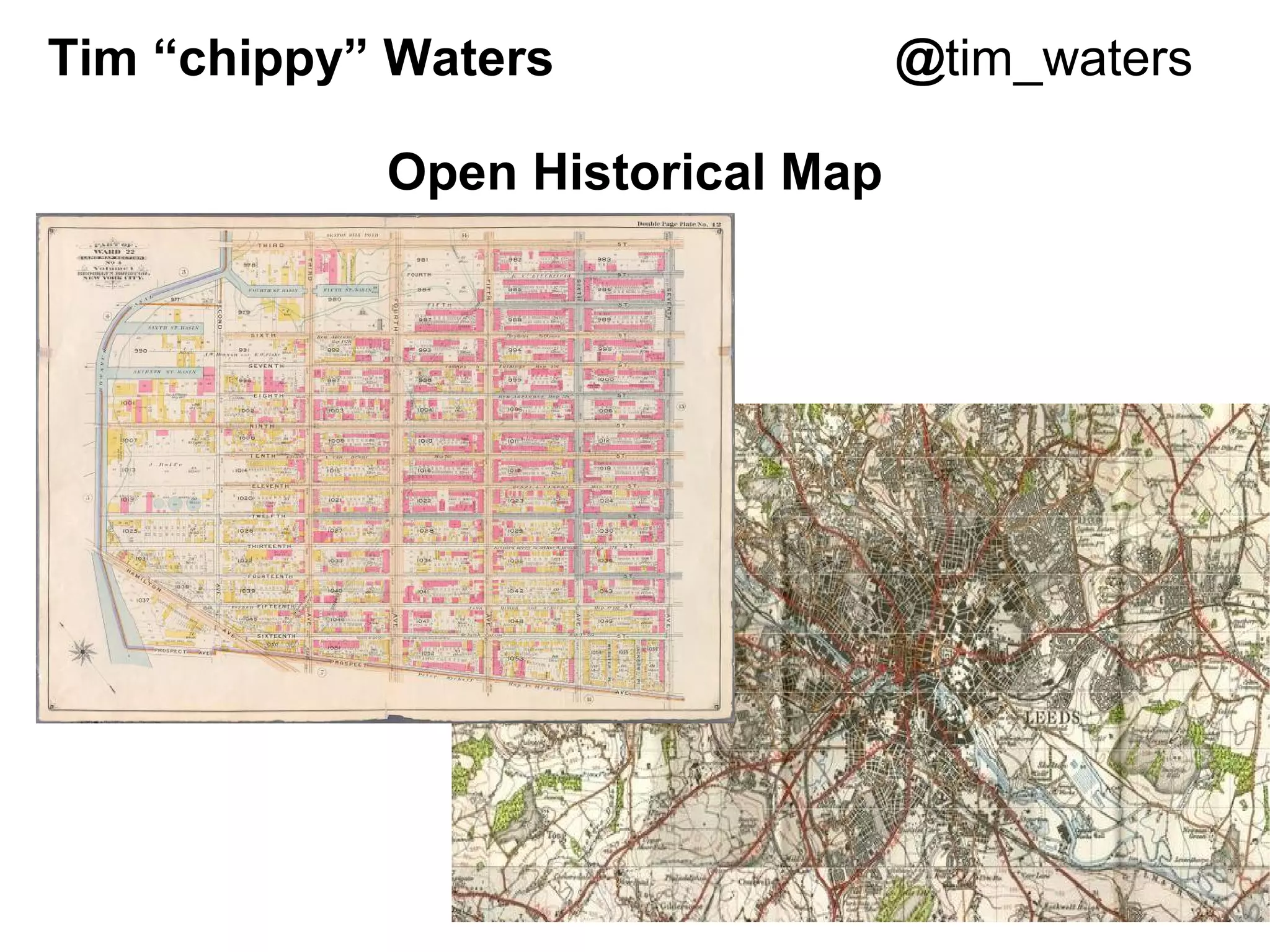 Open Historical Maps at State of the Map (SOTM), 2009, Amsterdam | PDF