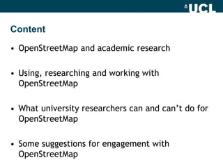 State of the Map EU - OpenStreetMap and GIScience research | PDF ...