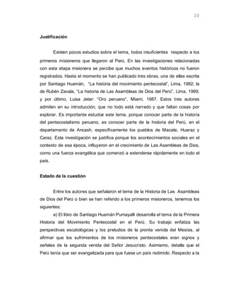 Soto, David. Inicios históricos de las Asambleas de Dios del Perú (1919 ...