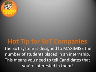 SoT profile guide for companies | PDF