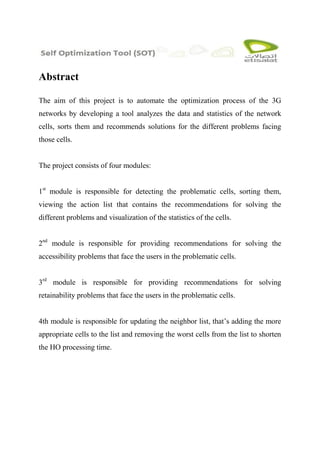 3G Self Optimization Tool | PDF