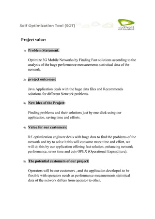 3G Self Optimization Tool | PDF