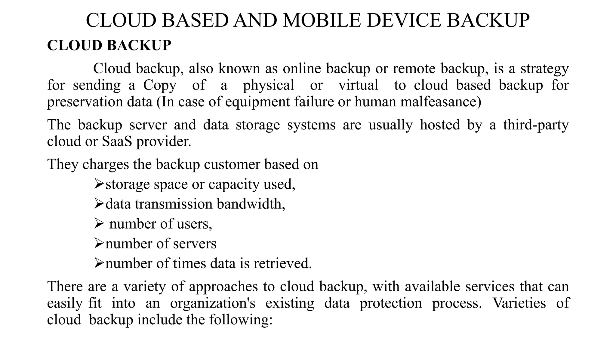Sot Unit 4 Backup Archive And Replication Ppt