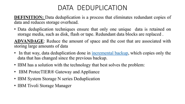 SoT unit-4-BACKUP, ARCHIVE AND REPLICATION | PPT