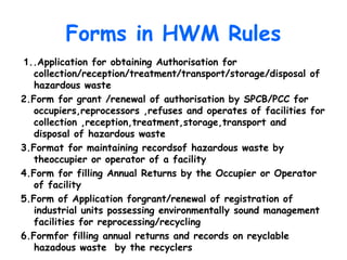 Hazardous Waste Management | PPT