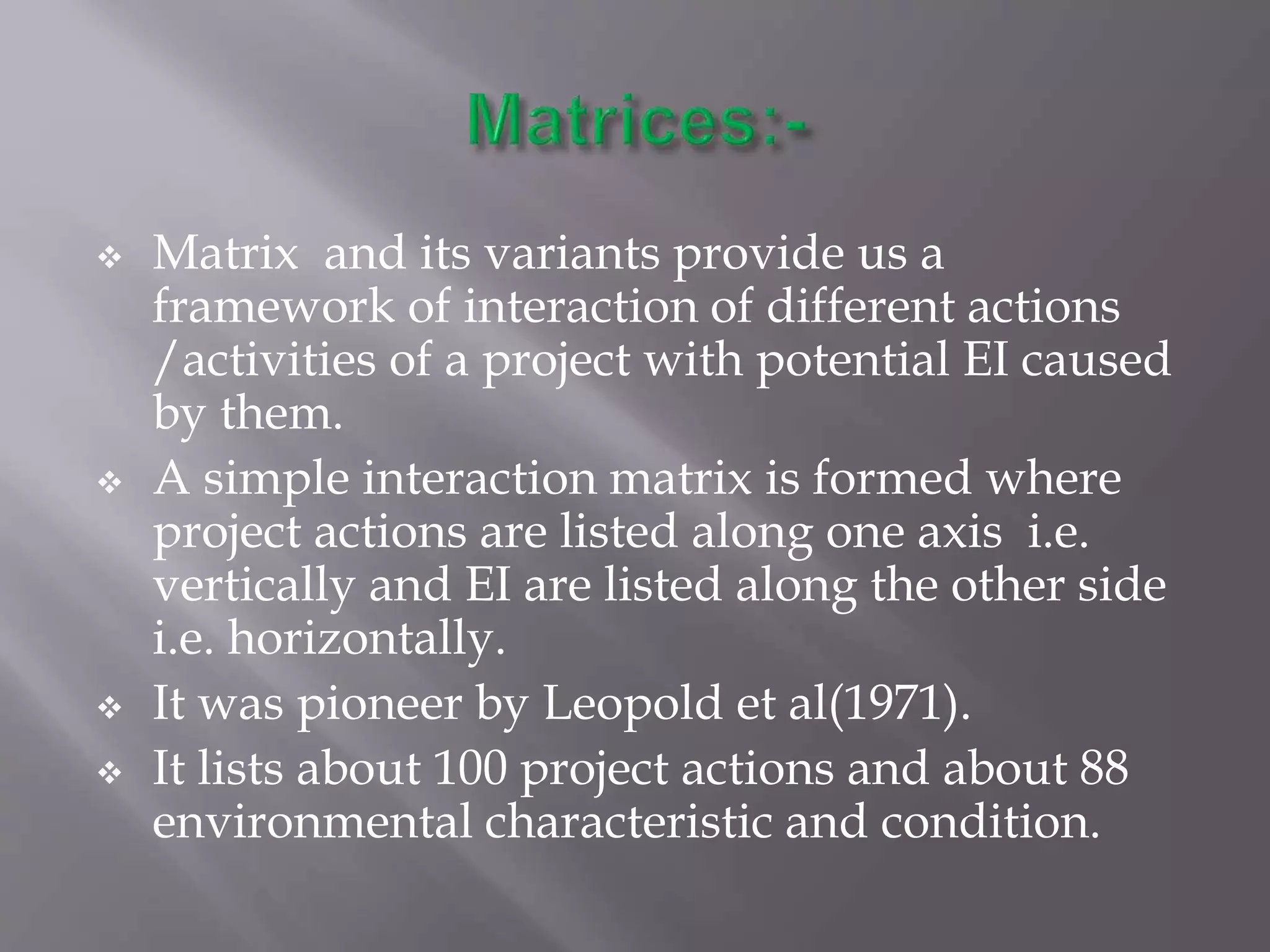 EIA Methods | PPTX