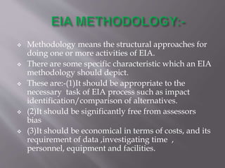 EIA Methods | PPTX