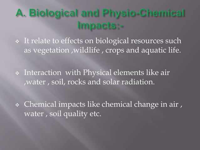 EIA Methods | PPTX | Environment | Science