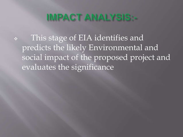 EIA Methods | PPTX | Environment | Science
