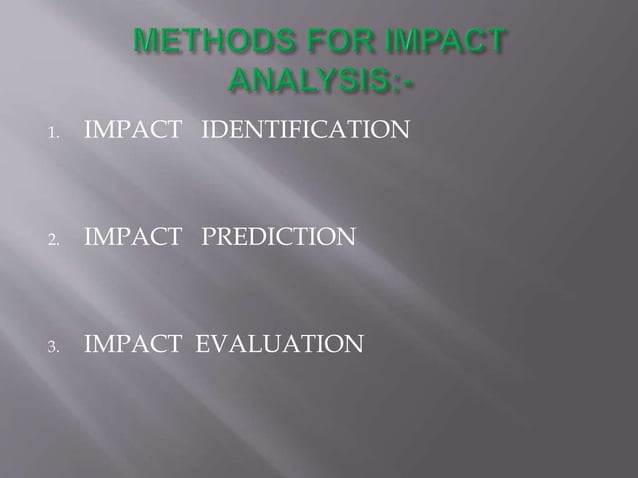 EIA Methods | PPTX | Environment | Science
