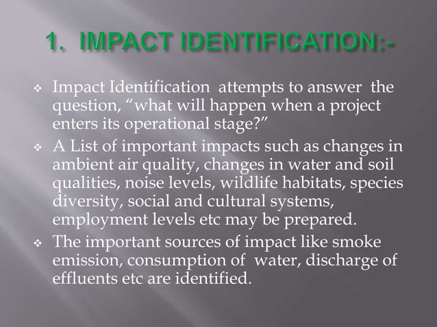 EIA Methods | PPTX | Environment | Science