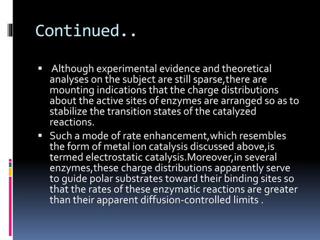 covalent and electrostatic catalysis | PPTX | Chemistry | Science