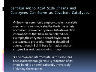 covalent and electrostatic catalysis | PPTX