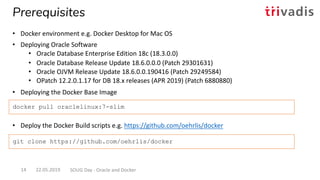 Oracle and Docker | PPT
