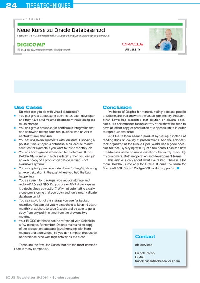 Testing Delphix: easy data virtualization | PDF