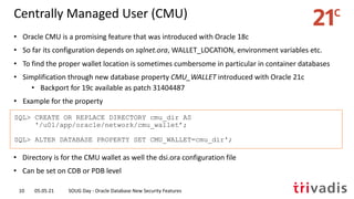 SOUG Day Oracle 21c New Security Features | PPT