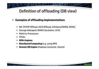 Offloading for Databases - Deep Dive | PDF | Databases | Computer ...
