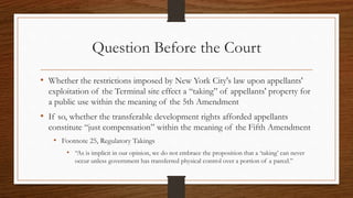 Penn Central Regulatory Takings | PPT