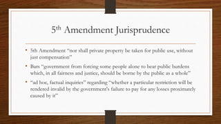 Penn Central Regulatory Takings | PPT