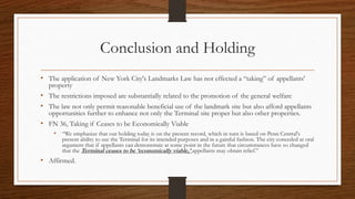 Penn Central Regulatory Takings | PPT