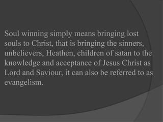 Soul winning | PPTX