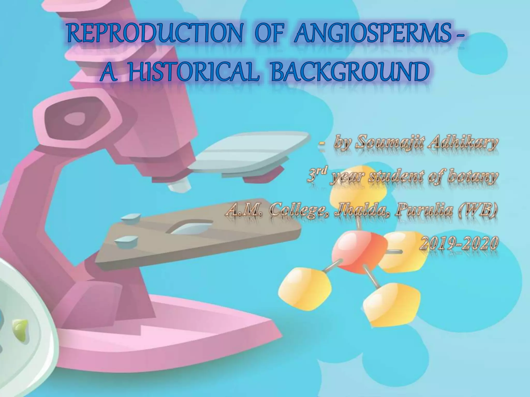 REPRODUCTION OF ANGIOSPERMS- A HISTORICAL BACKGROUND | PPTX