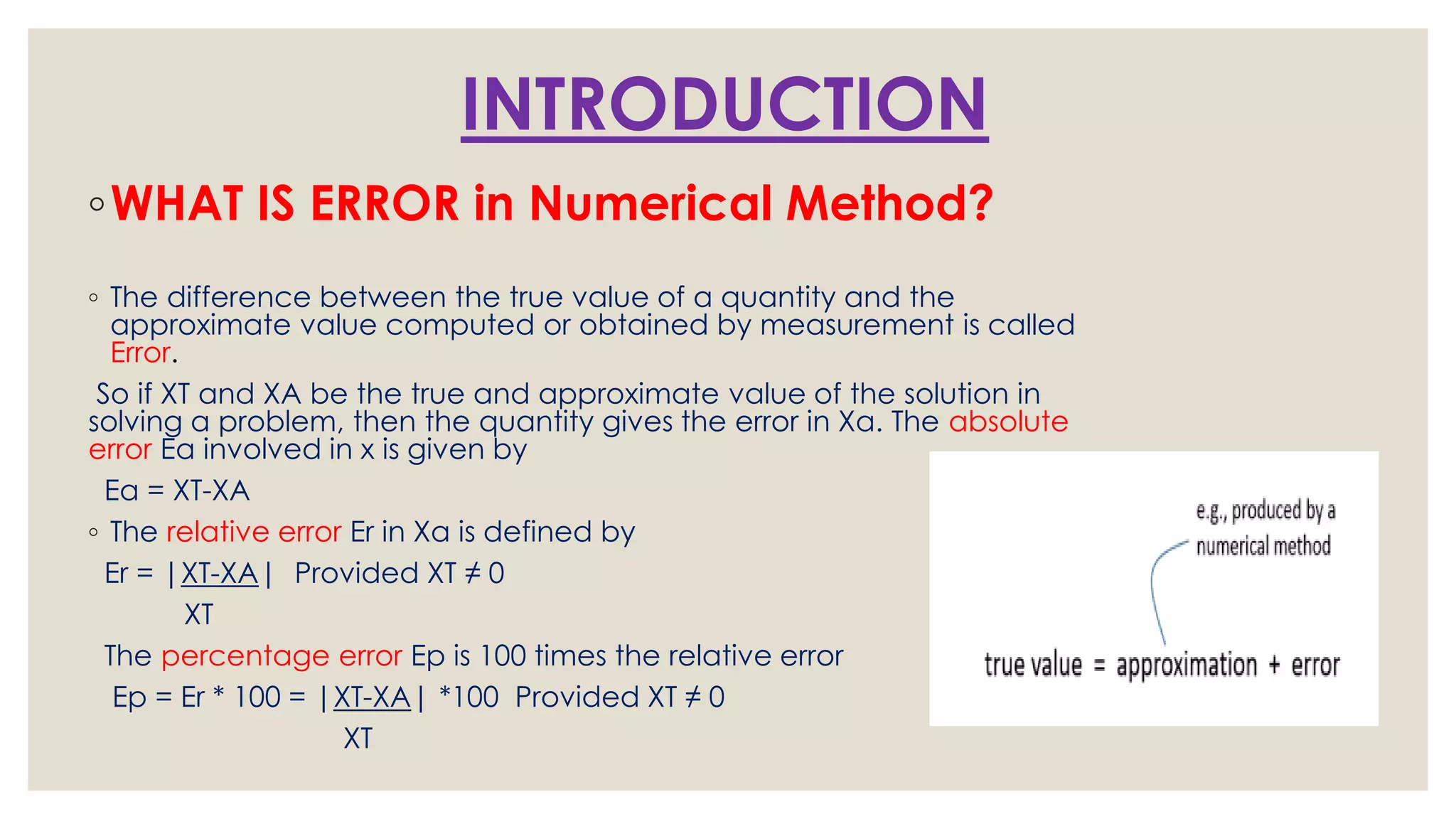 Errors in Numerical Analysis | PDF