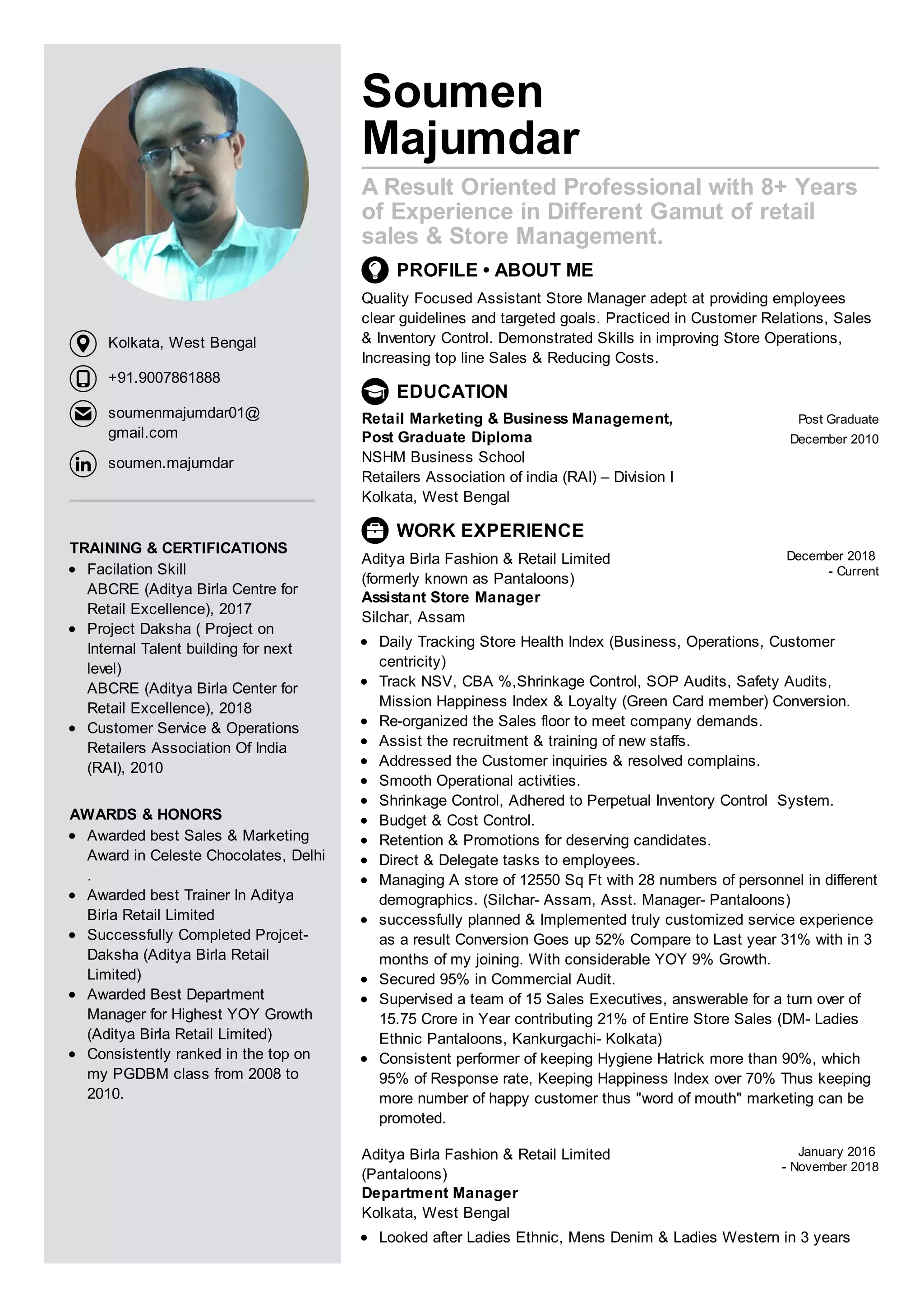 Soumen Majumdar Resume | PDF