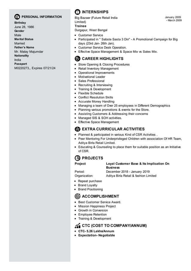 Soumen Majumdar Resume | PDF