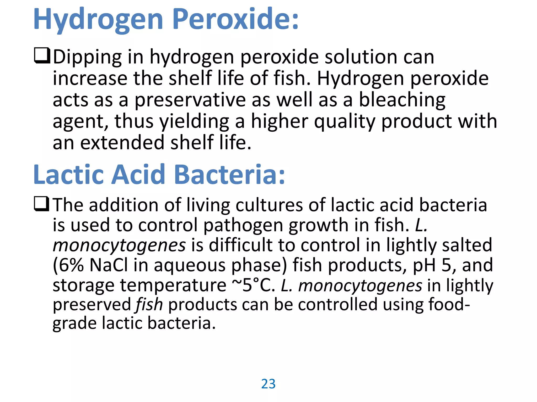 Post harvest handling and preservation of fresh fish and seafood | PPTX