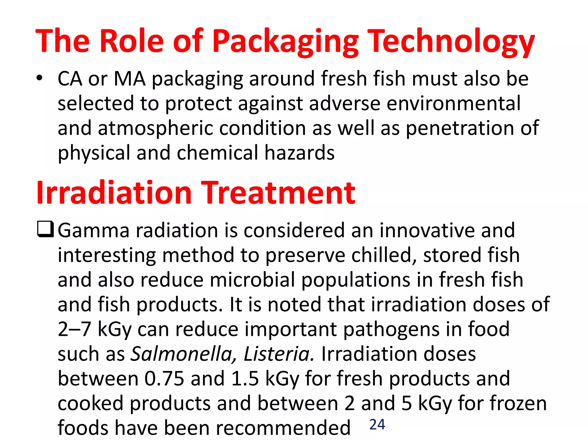 Post harvest handling and preservation of fresh fish and seafood | PPTX