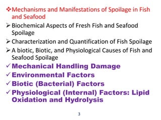 Post harvest handling and preservation of fresh fish and seafood | PPTX