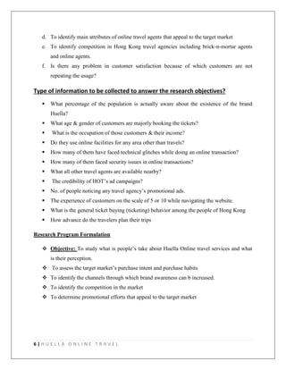 Huella Online Travels | DOCX