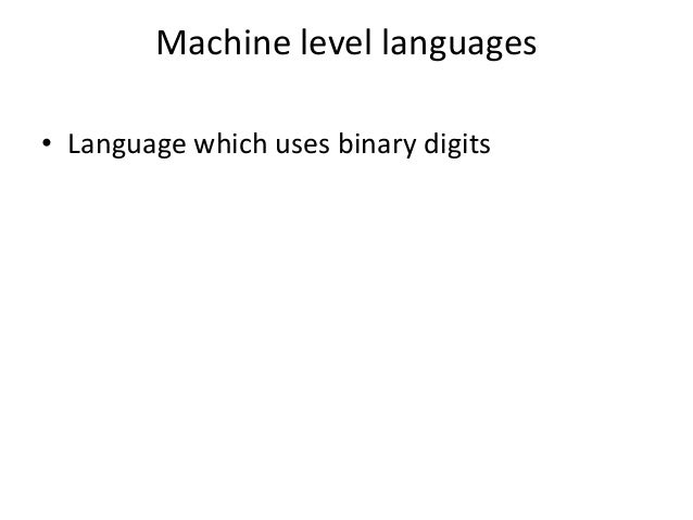 computer languages