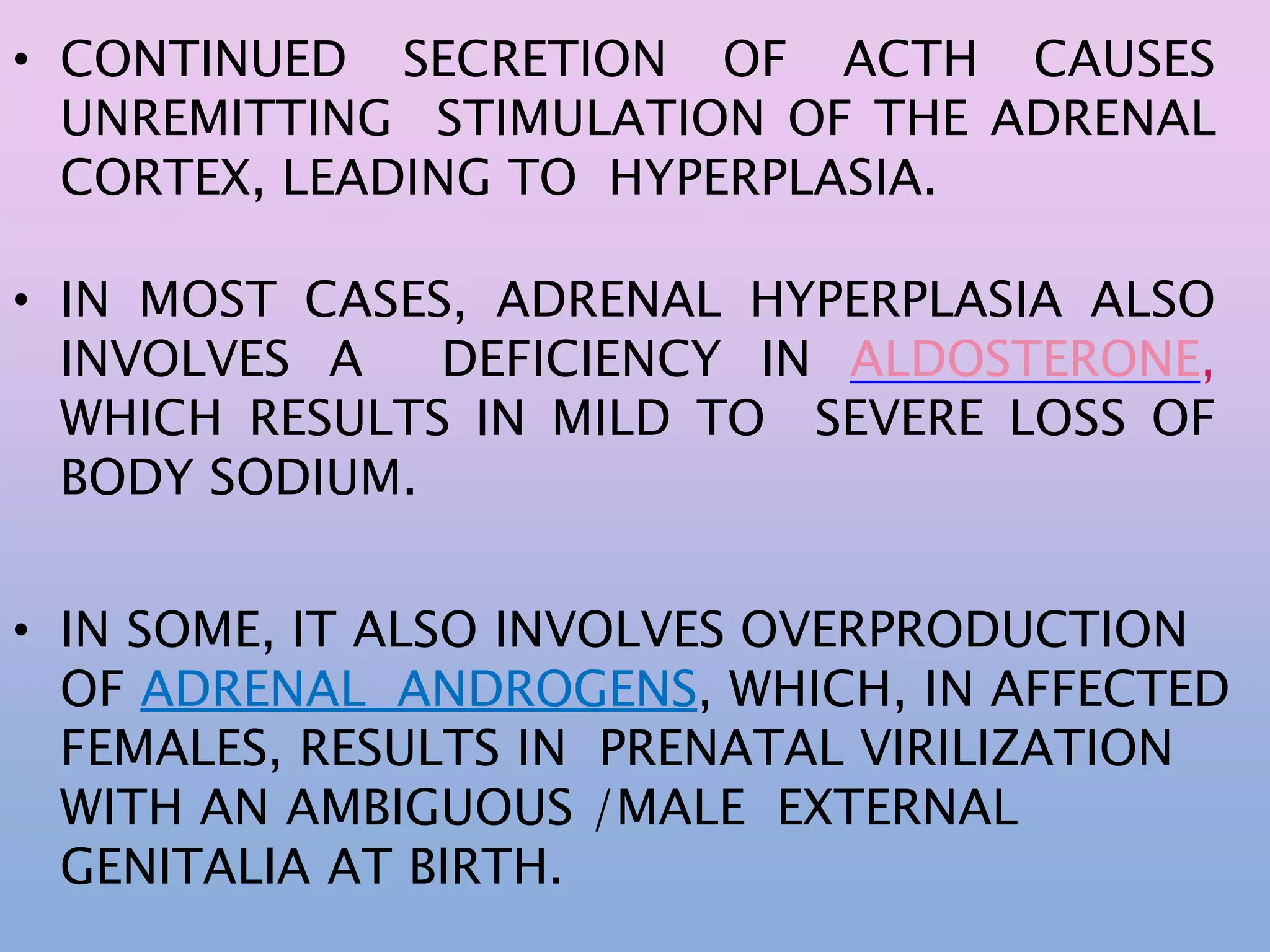 congenital adrenal hyperplasia | PPTX